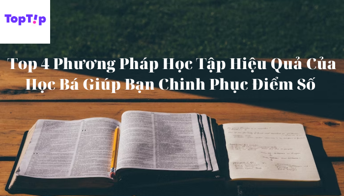 [TopTip] Top 4 Phương Pháp Học Tập Hiệu Quả Của Các Học Sinh Giúp Bạn Đạt Điểm Cao - Sách Của Tôi